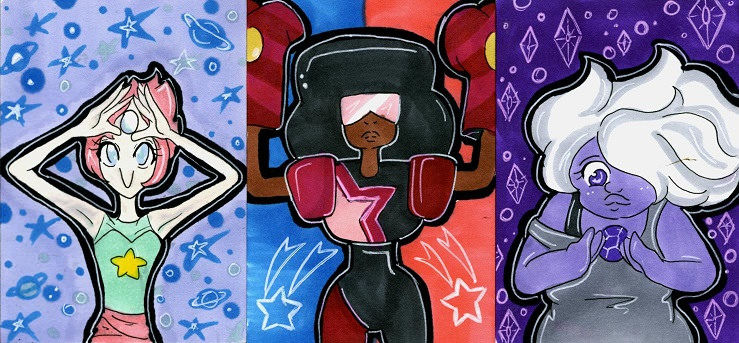 Solve steven universe jigsaw puzzle online with 72 pieces