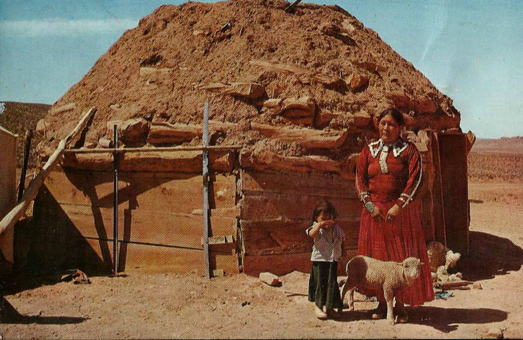 Solve Odd Buildings- Navaho Indian Hogan Postcard jigsaw puzzle online ...