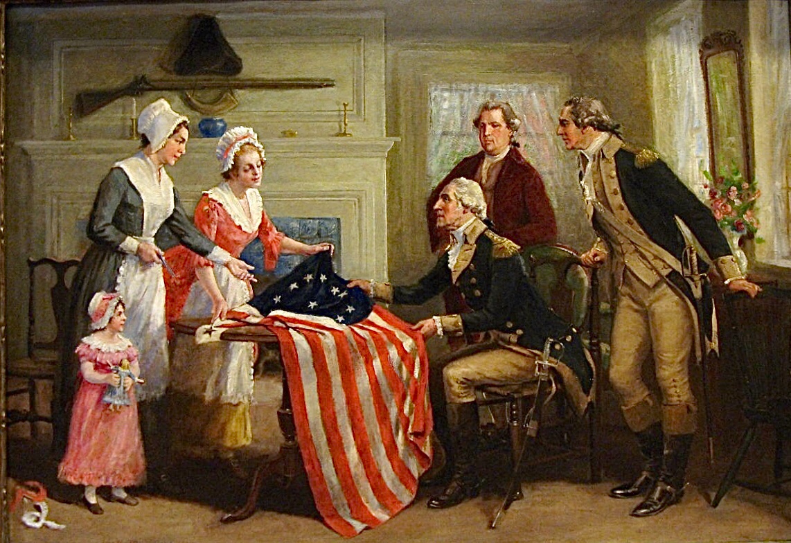 Solve Betsy Ross and the First Stars and Stripes, 1777 jigsaw puzzle ...