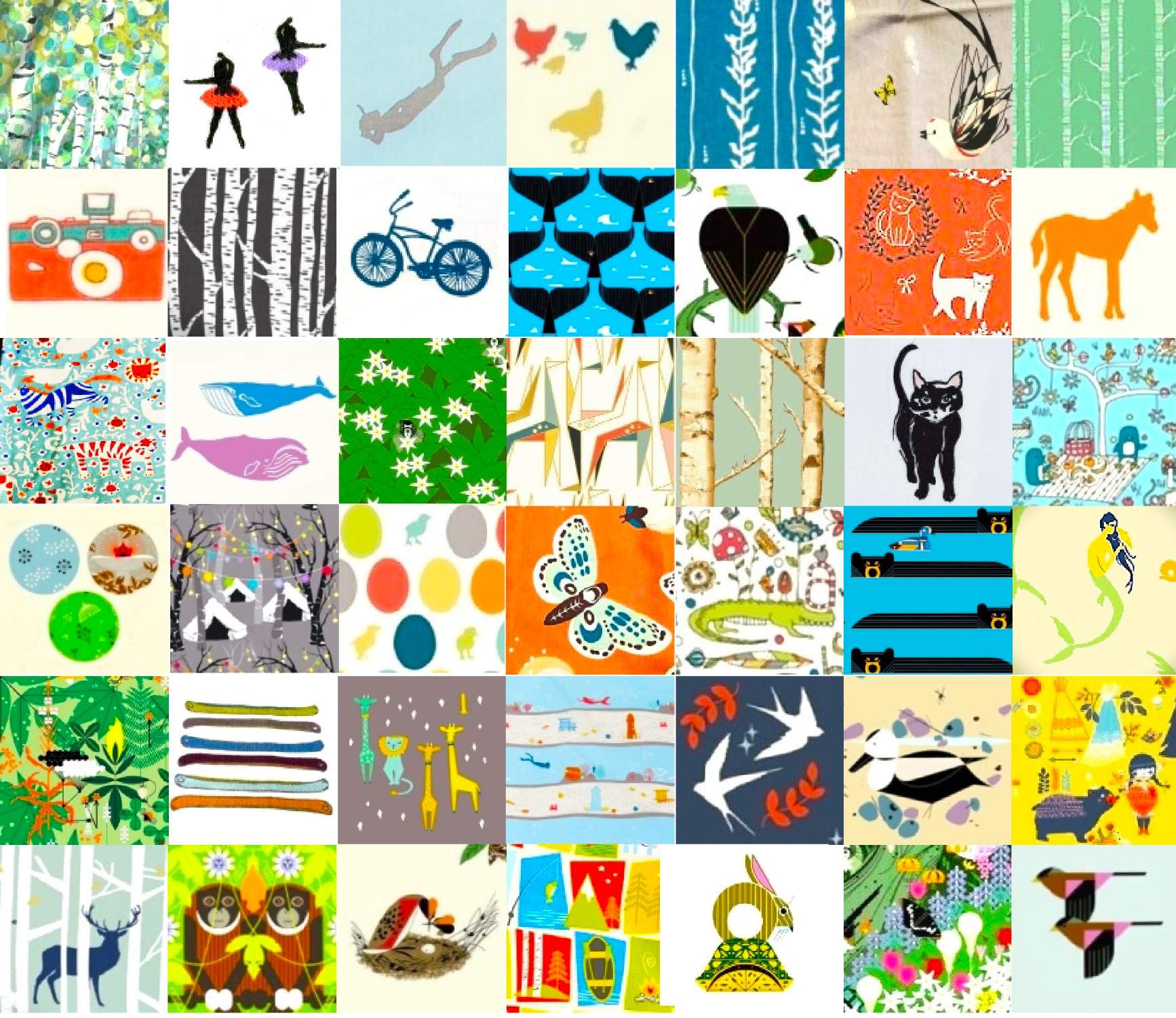 Solve PATCHWORK BIRCH ORGANIC 6 jigsaw puzzle online with 255 pieces