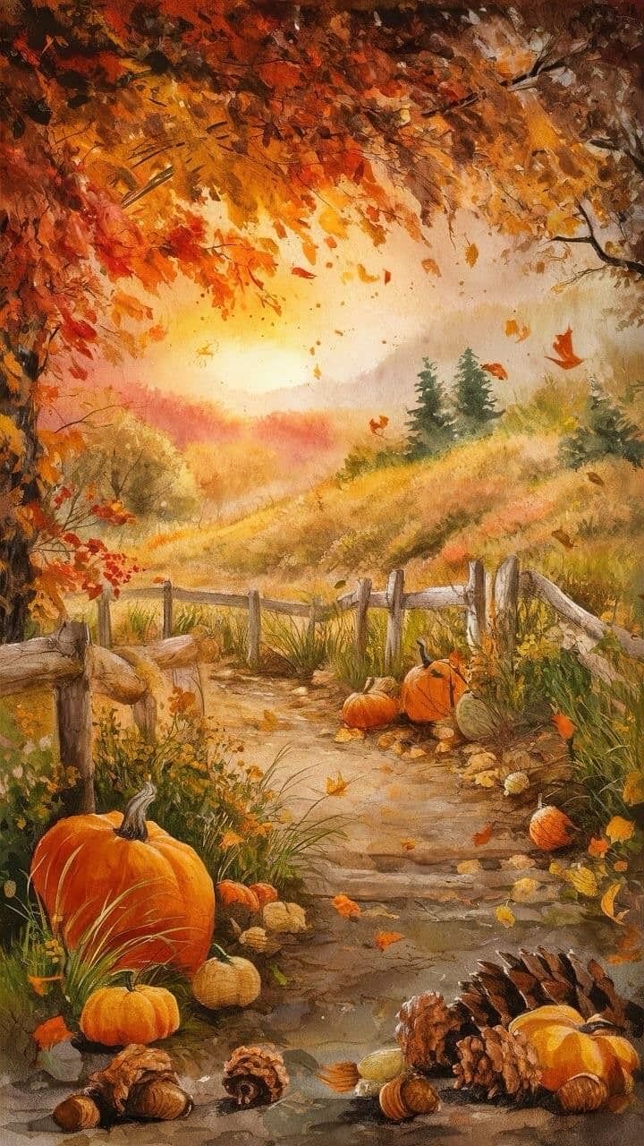 Solve An Autumn Path jigsaw puzzle online with 60 pieces