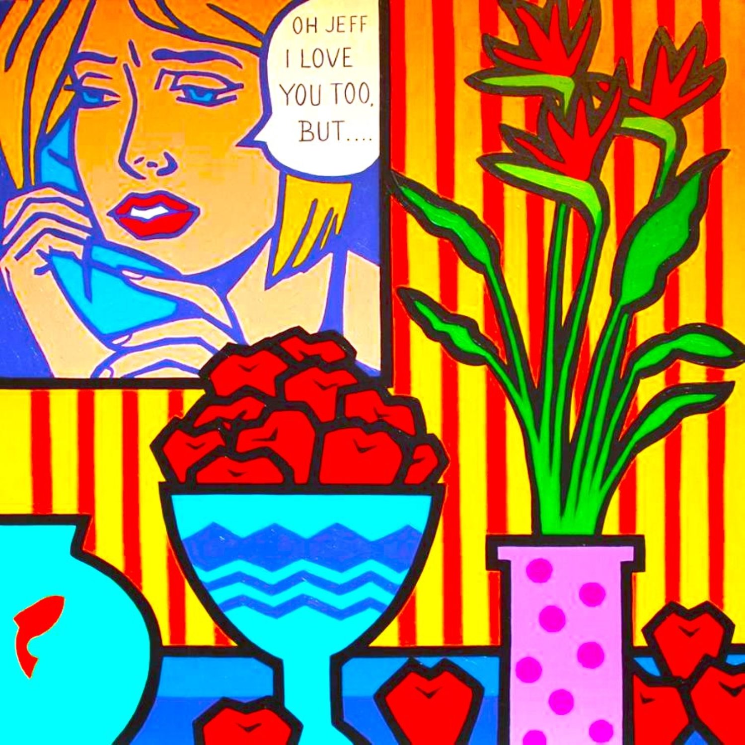 Solve Homage to Lichtenstein jigsaw puzzle online with 144 pieces