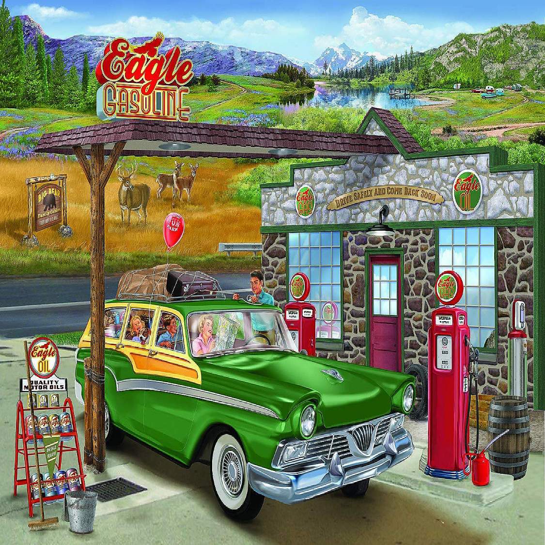Solve Eagle Gas jigsaw puzzle online with 81 pieces