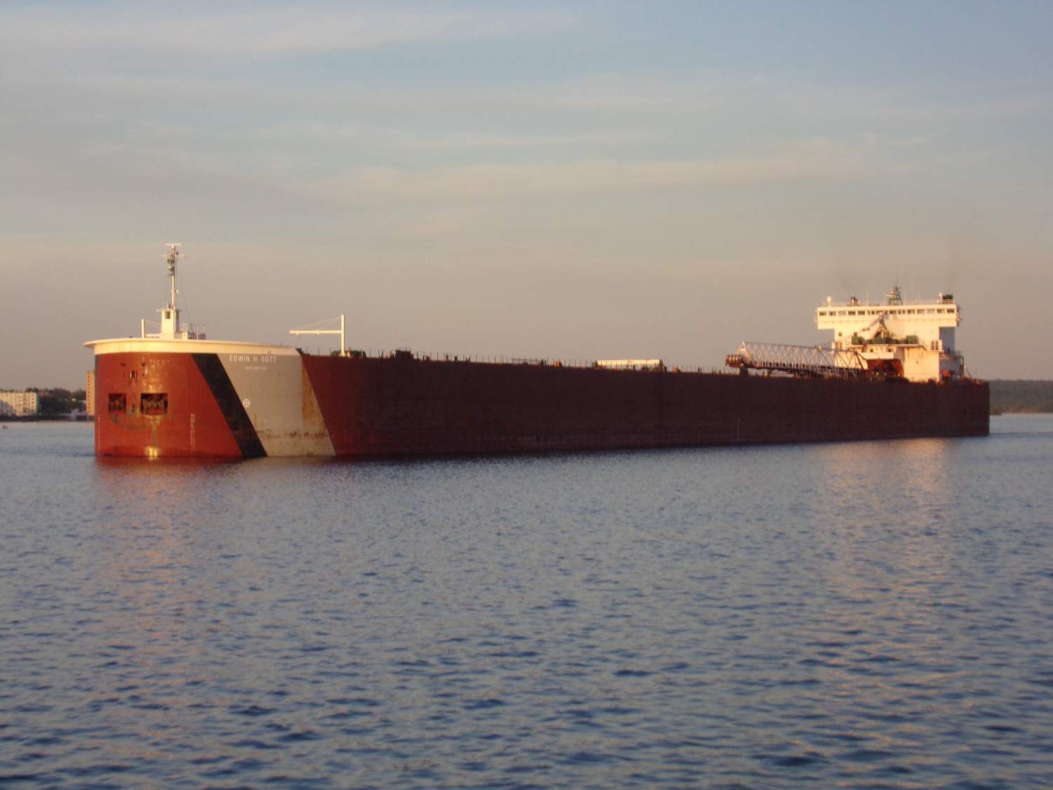 Solve Edwin H Gott at Soo Locks jigsaw puzzle online with 80 pieces