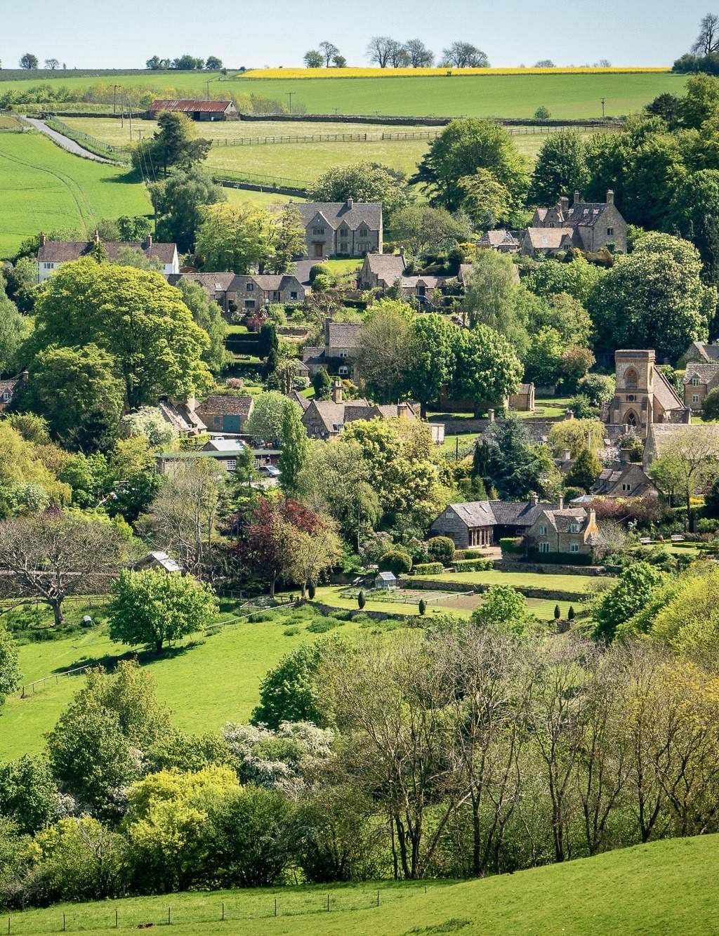 Solve The sleepy Cotswolds village of Snowshill in Gloucestershire ...