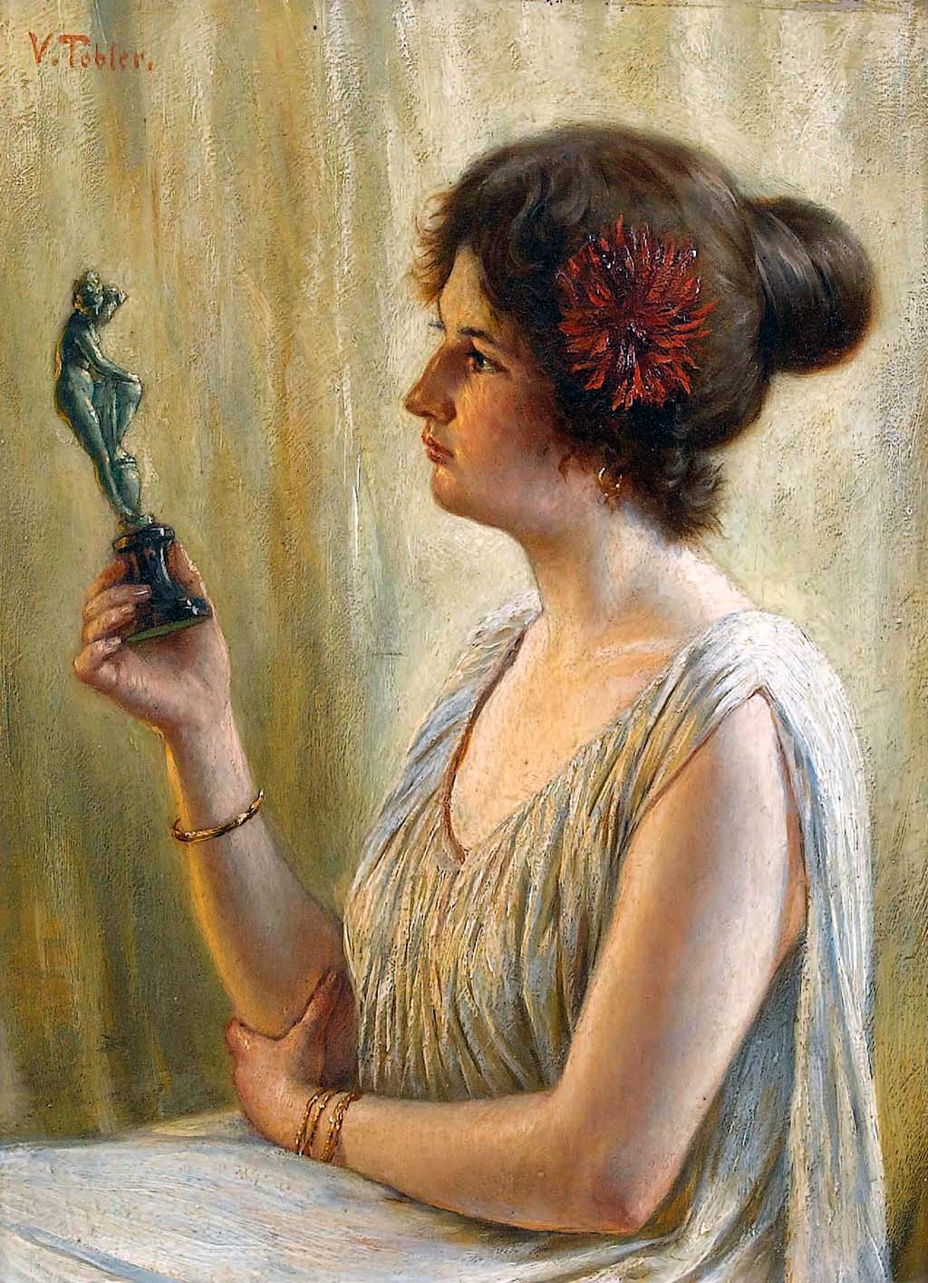 Solve "Woman with the figurine of Venus" jigsaw puzzle online with 140 ...