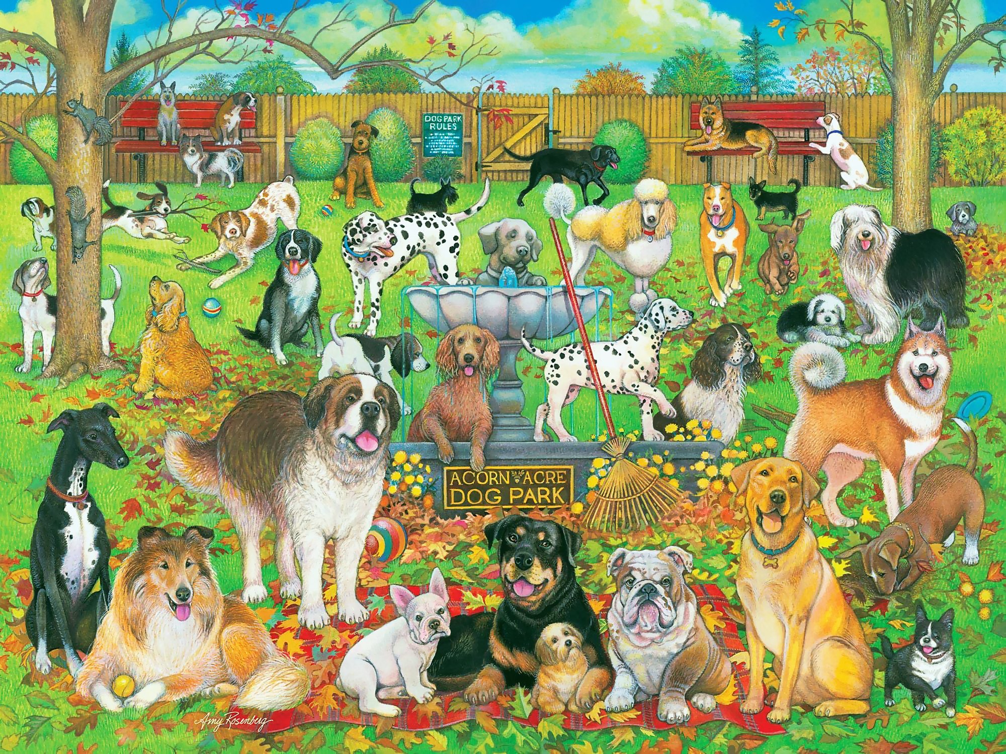 Solve Dog Park Pals jigsaw puzzle online with 352 pieces