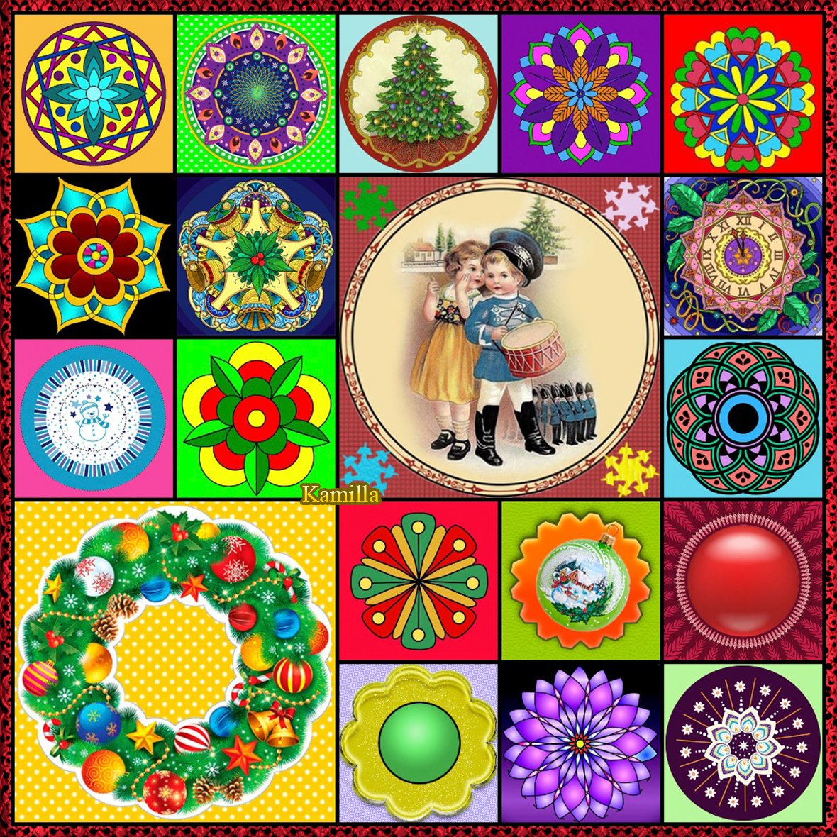 Solve Mandalas jigsaw puzzle online with 100 pieces