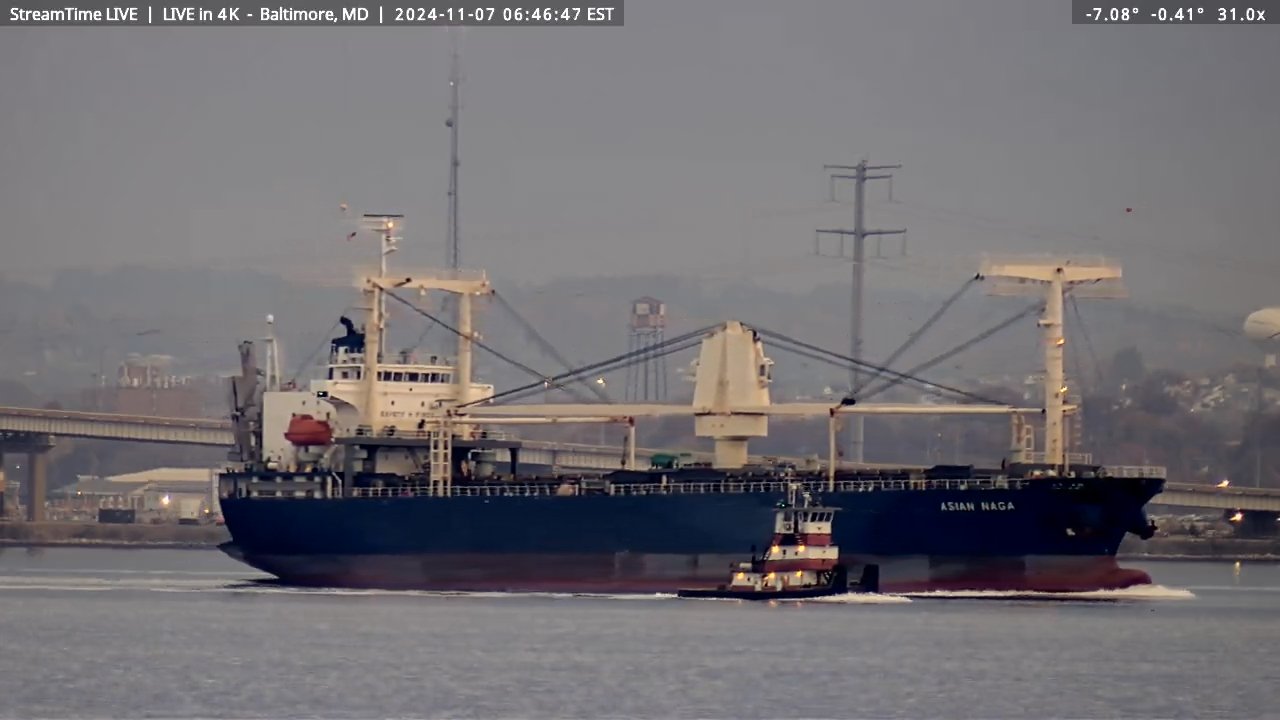 Solve General Cargo ship Asian Naga and tug Rising Sun, Baltimore ...