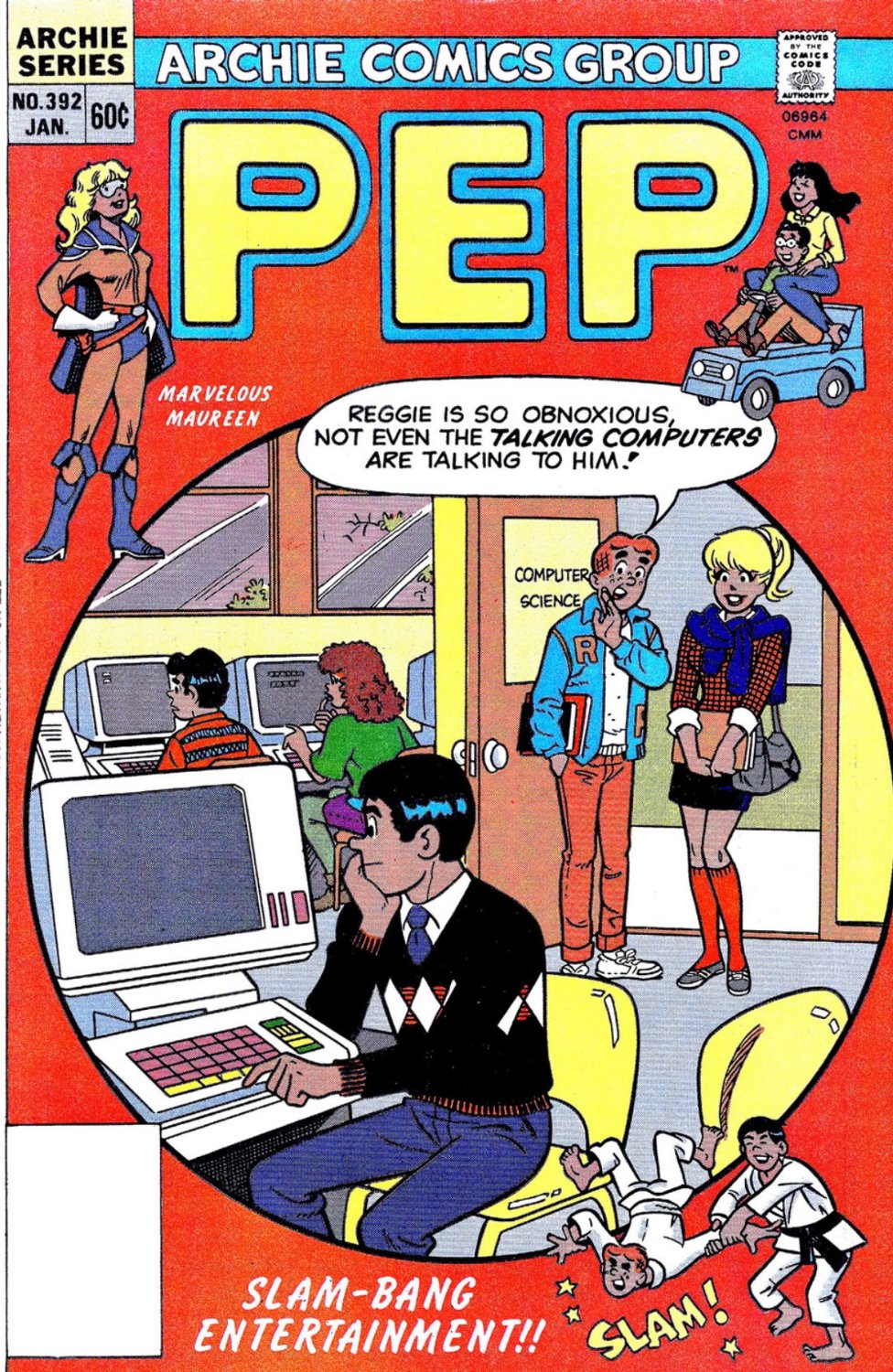 Solve Pep Comics (Jan 1986) jigsaw puzzle online with 96 pieces