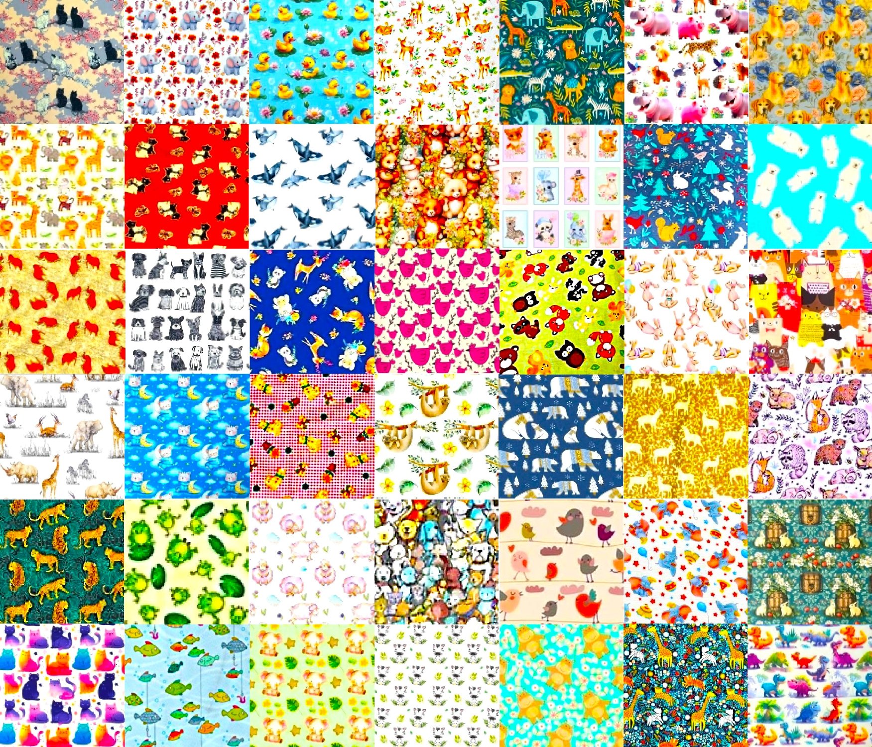 Jigsaw Puzzle | 143 pieces | PATCHWORK TINY ANIMALS | Jigidi