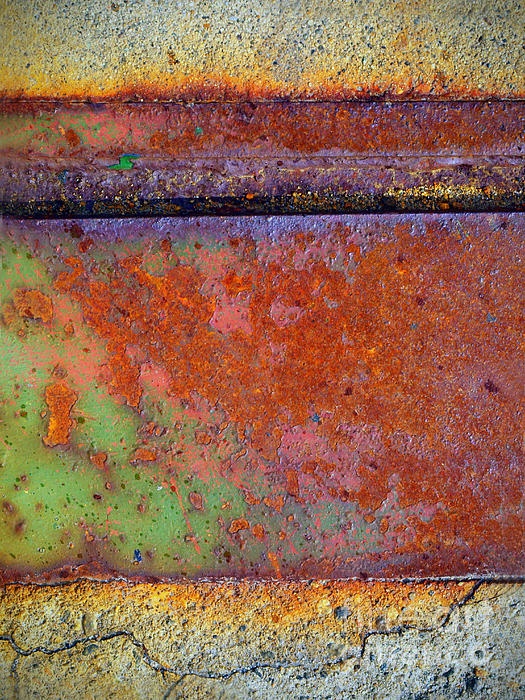 Solve Textures - Rainbow Rust jigsaw puzzle online with 35 pieces