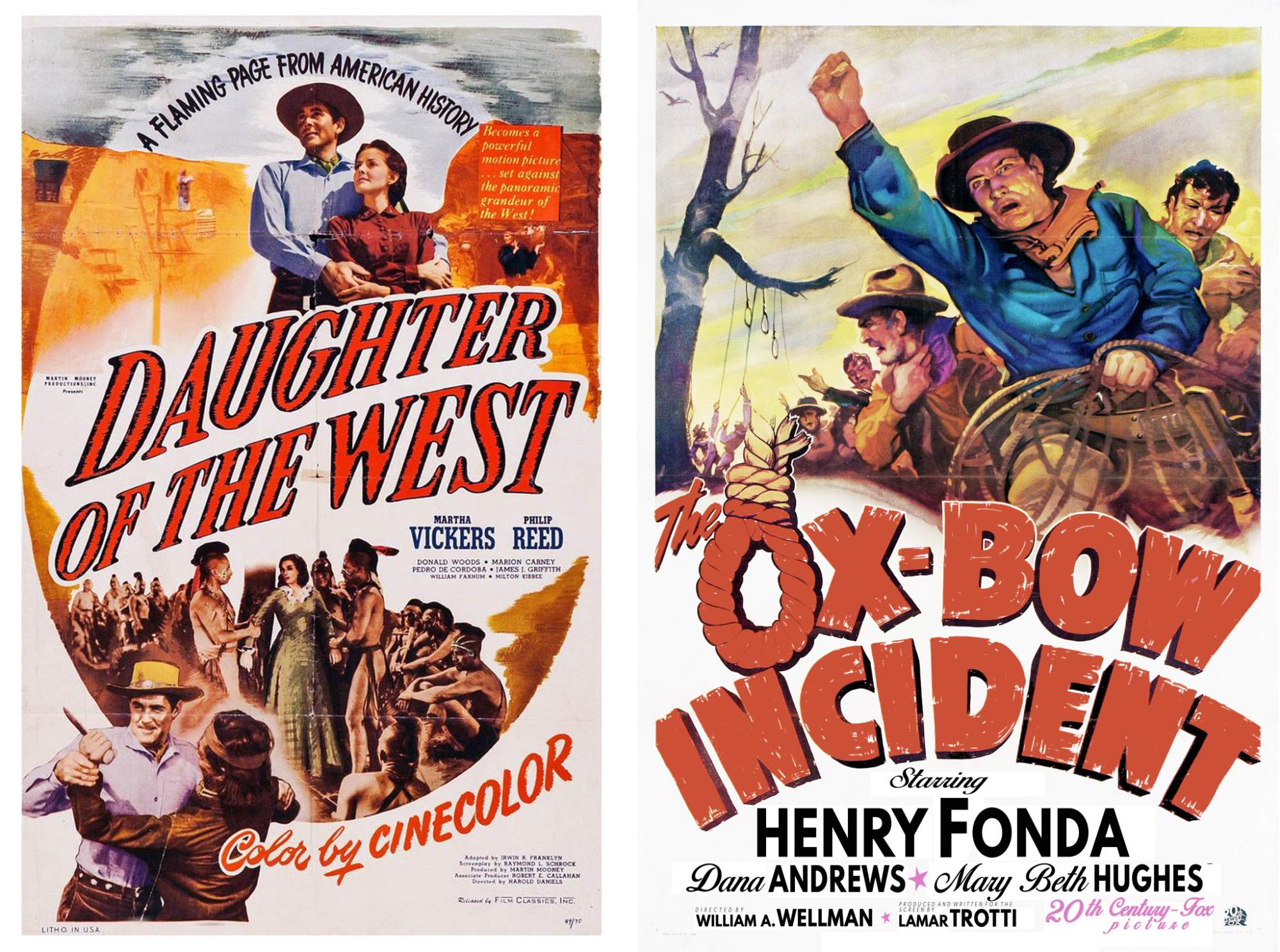 Solve Daughter of the West ~ 1949 and The Ox-Bow Incident ~ 1943 jigsaw ...