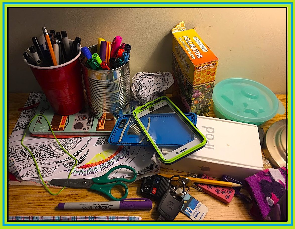 Solve Junk on the Table jigsaw puzzle online with 108 pieces