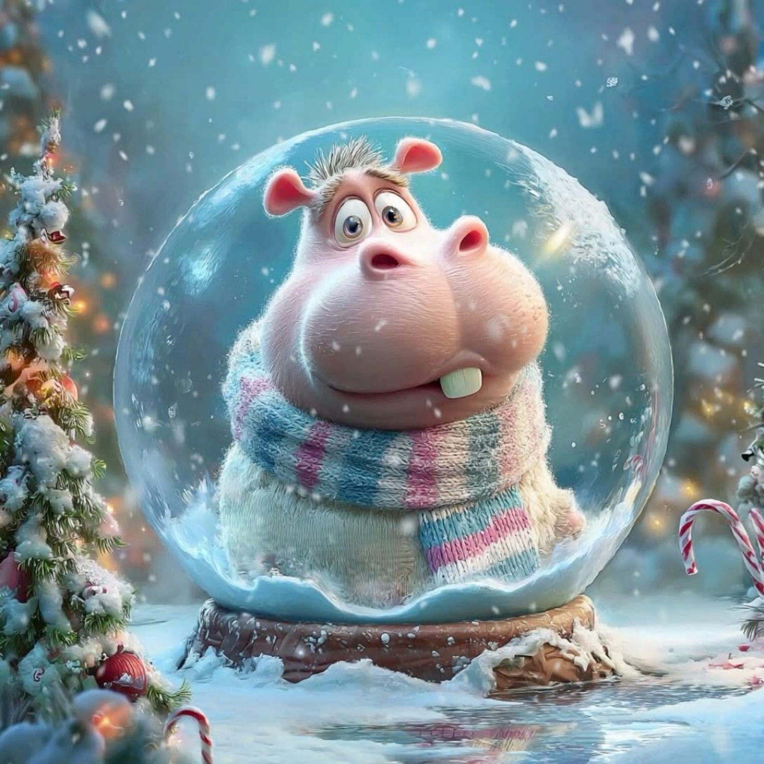 Solve I’m Stuck In A Snow Globe jigsaw puzzle online with 169 pieces