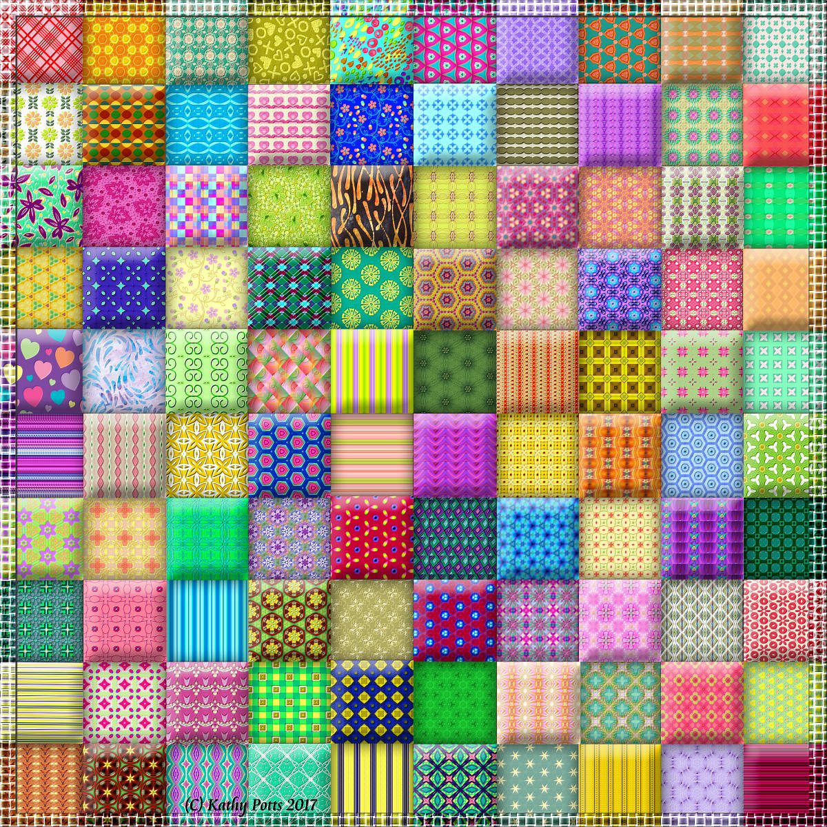 Solve 100 Colorful Blocks jigsaw puzzle online with 400 pieces