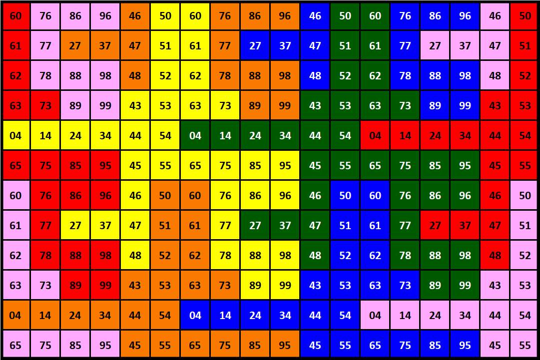 Solve Number 622 tessellation 216 jigsaw puzzle online with 216 pieces