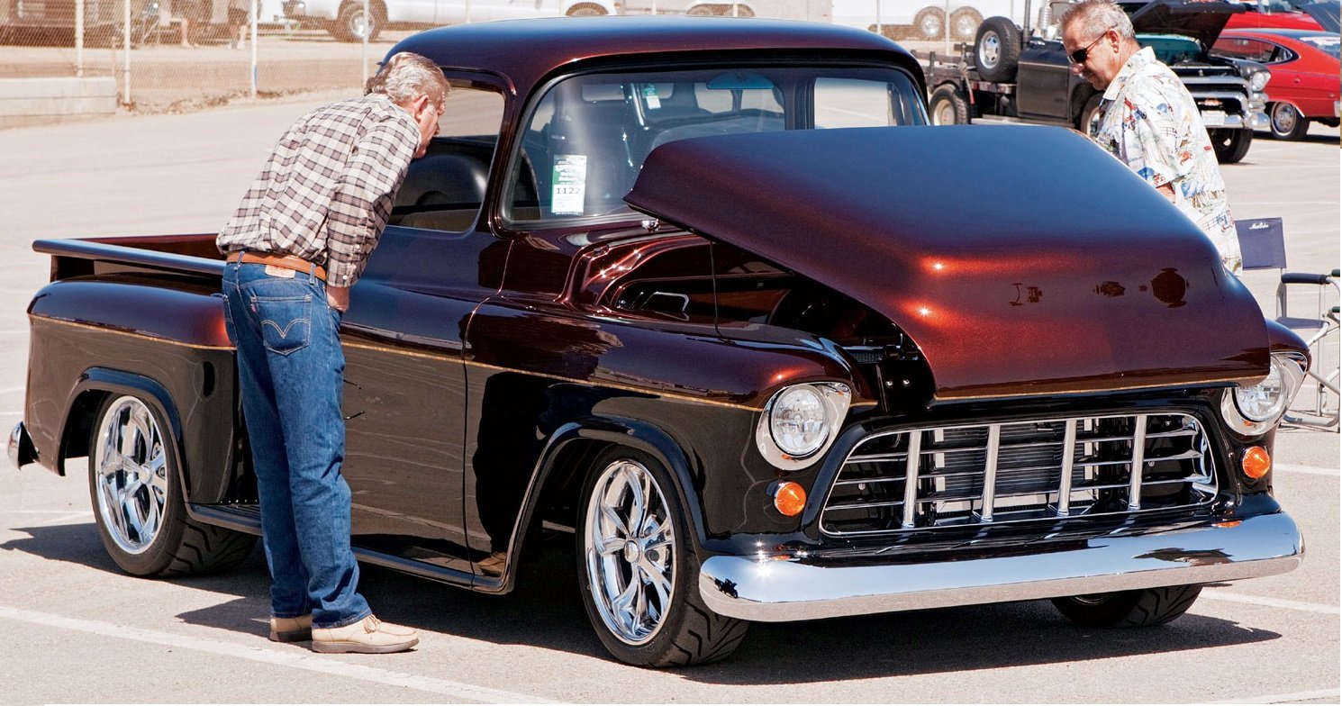 Solve 1955 Custom Chevy pickup_872 jigsaw puzzle online with 312 pieces