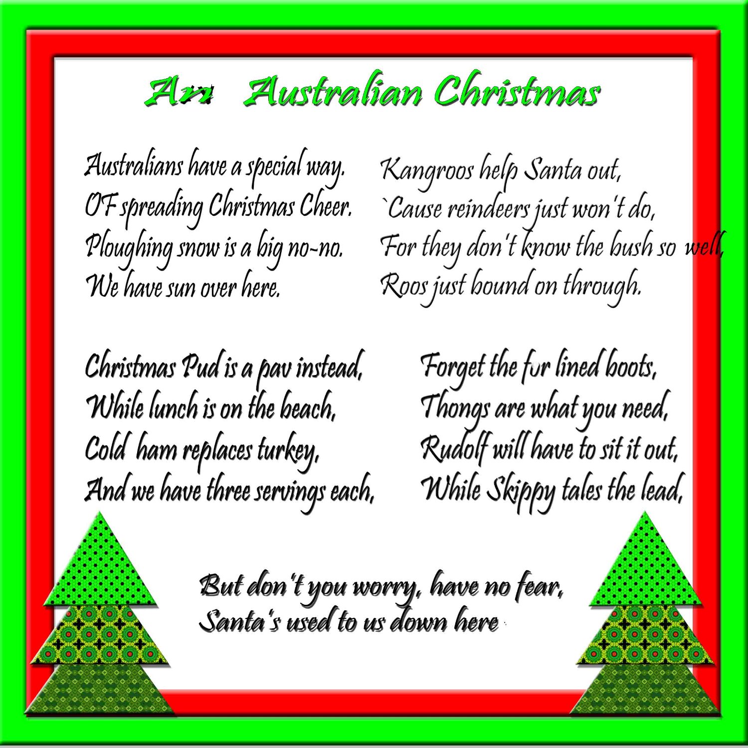 Solve Christmas Greetings from Down Under! Have a Merry Christmas ...