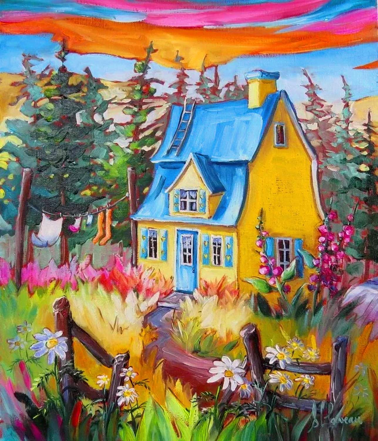 Solve The Laundry Day jigsaw puzzle online with 340 pieces