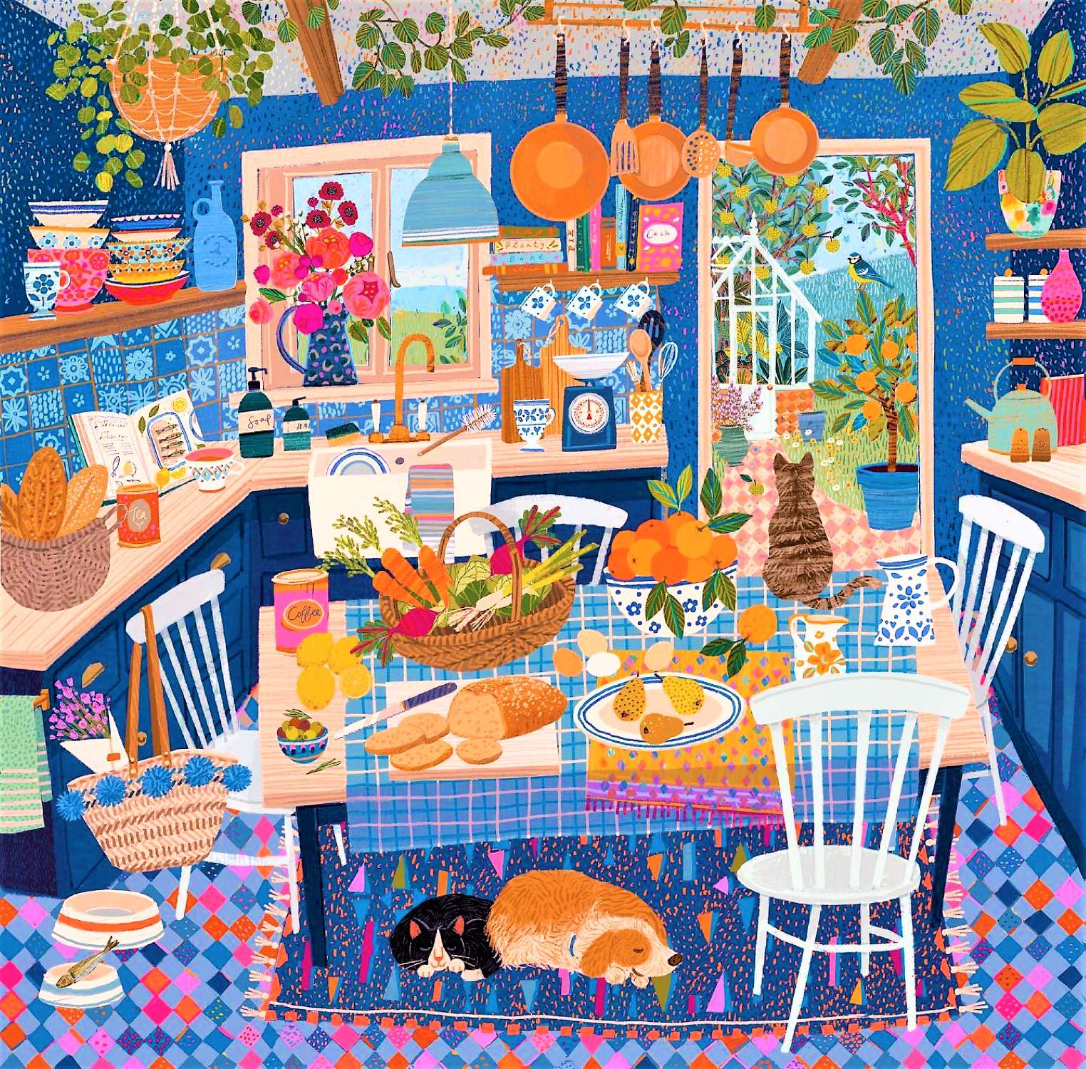 Solve A Cottage Kitchen jigsaw puzzle online with 342 pieces