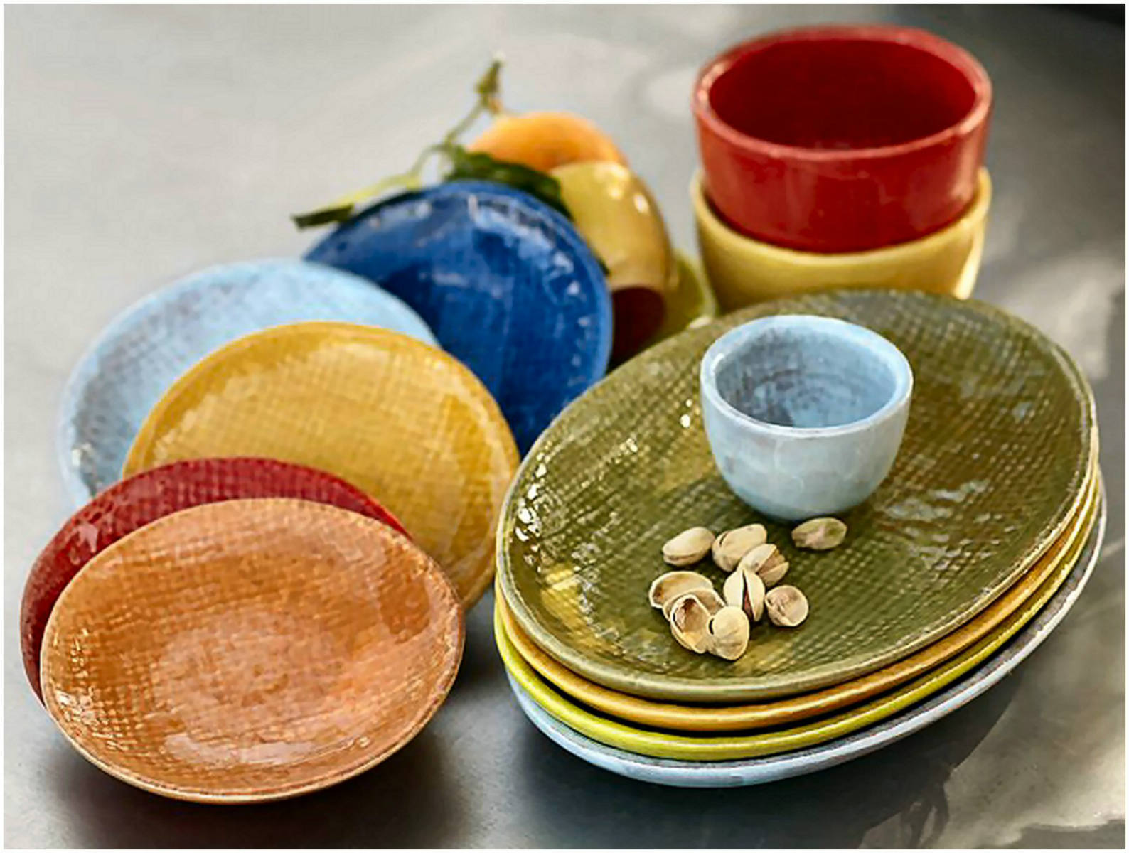 Solve Colorful Tapas Dinnerware from Pottery Barn jigsaw puzzle online ...