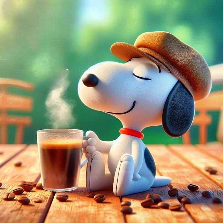 Solve Snoopy Coffee jigsaw puzzle online with 64 pieces