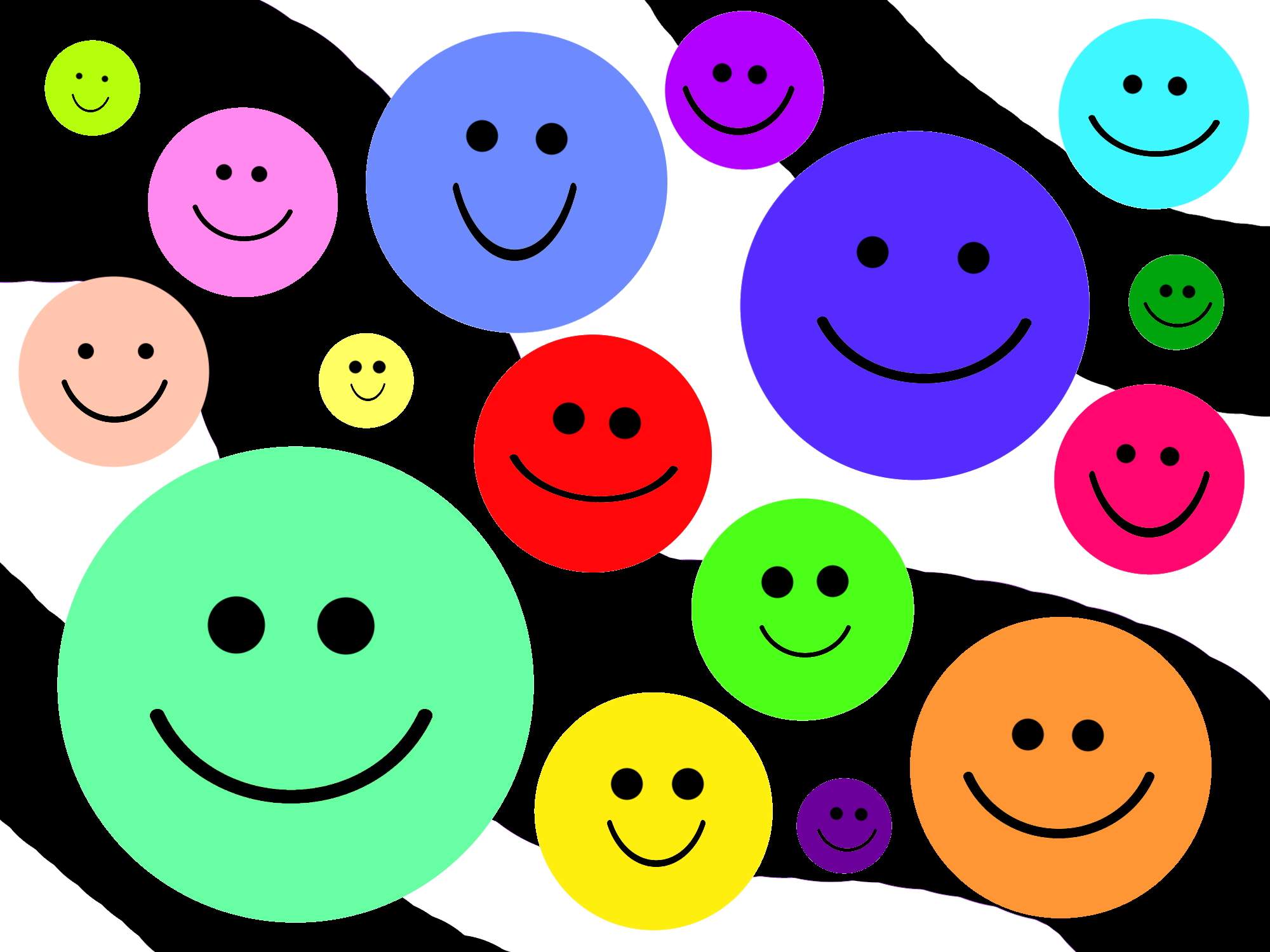 Solve Smiley Faces jigsaw puzzle online with 588 pieces