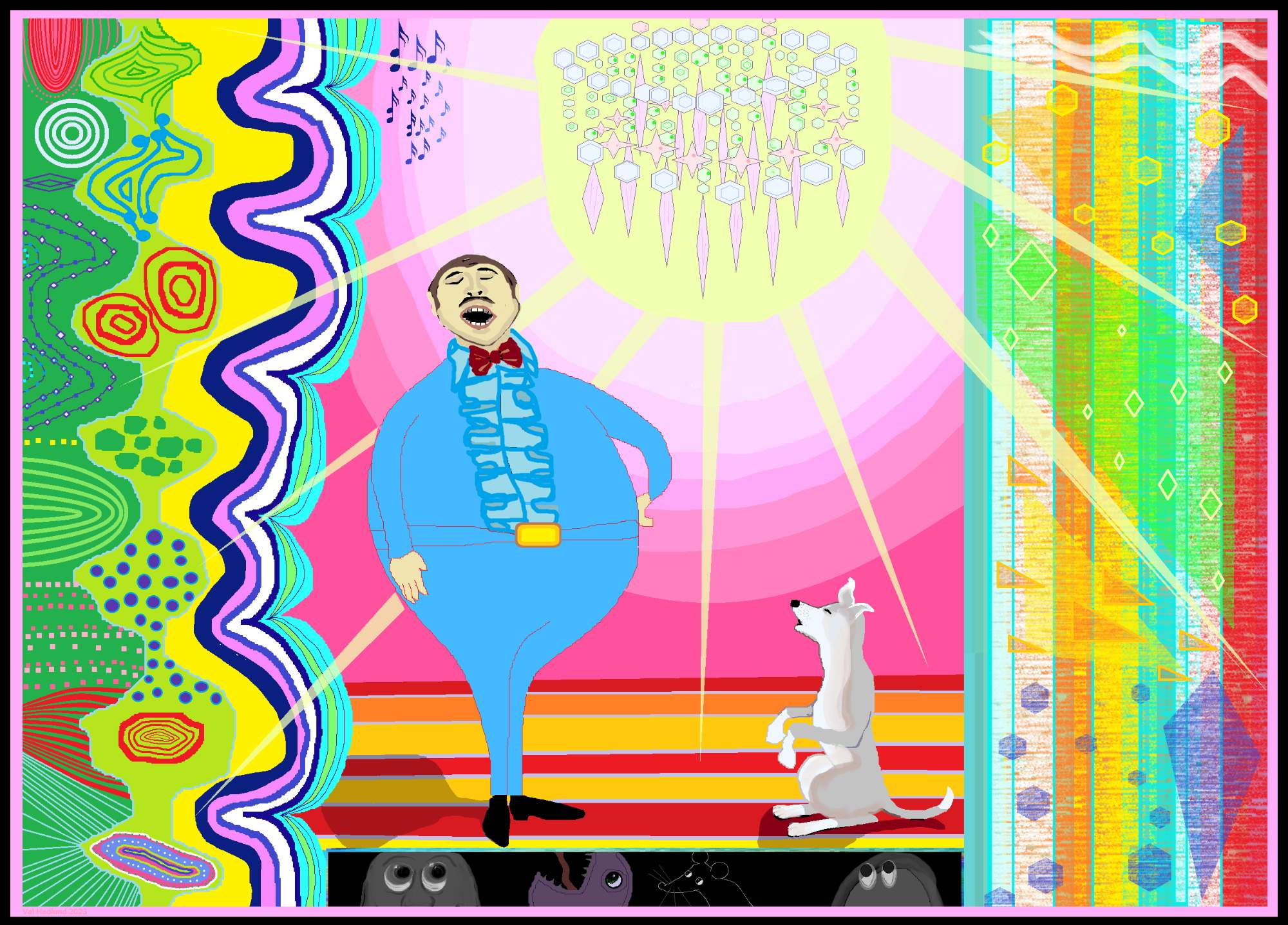 Solve Singing jigsaw puzzle online with 204 pieces