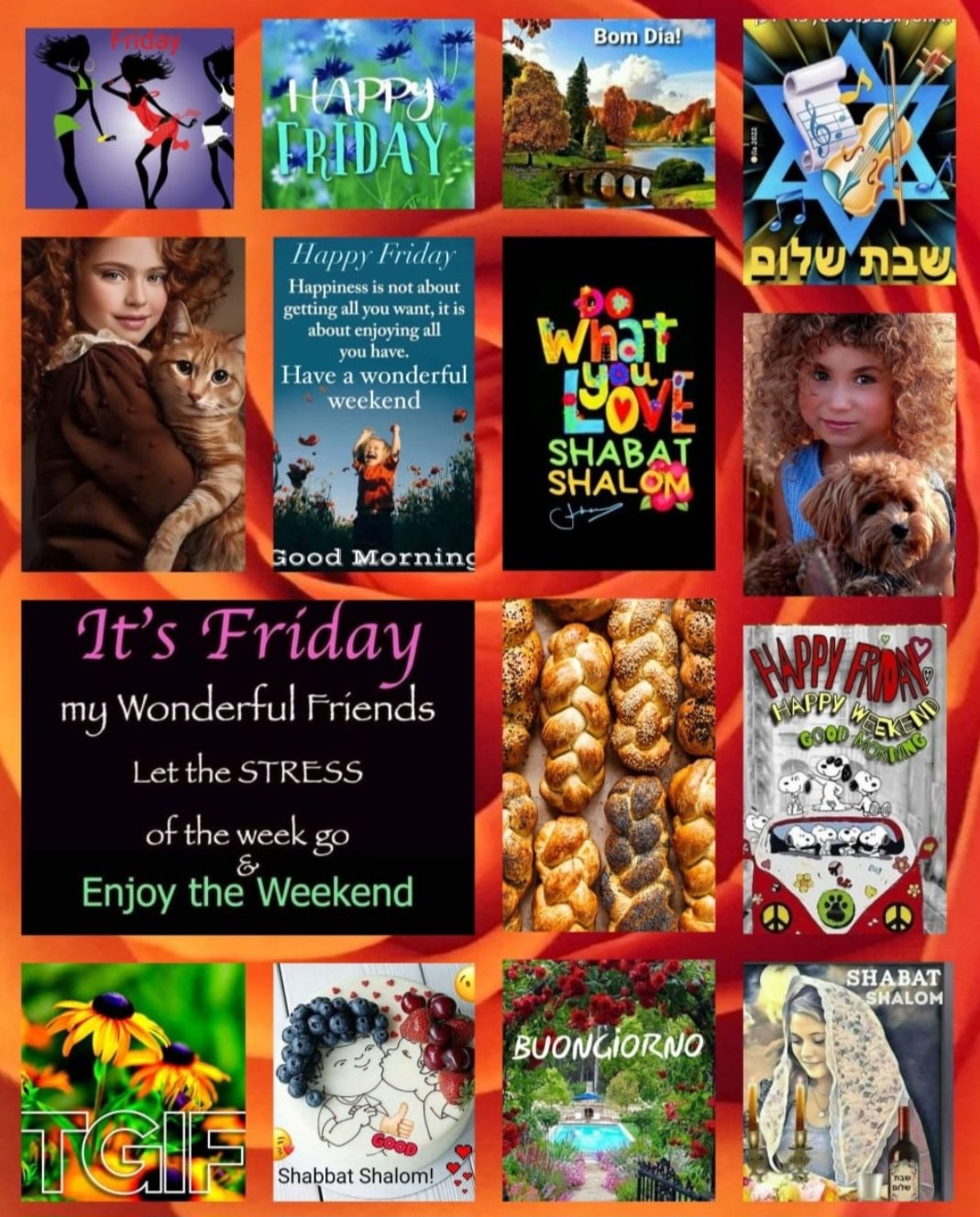 Solve Friday Greetings jigsaw puzzle online with 80 pieces