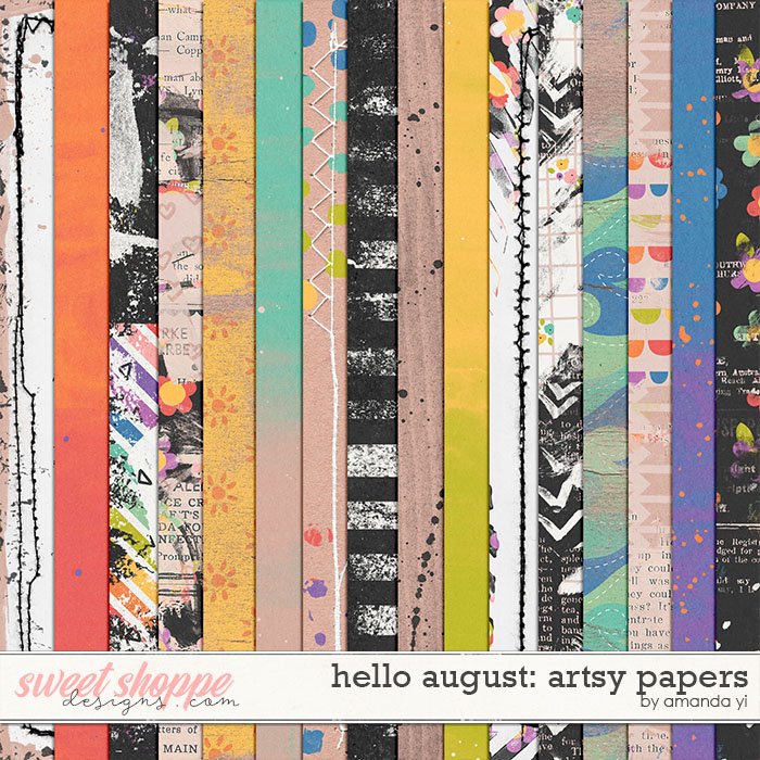 Solve hello august: artsy papers jigsaw puzzle online with 100 pieces