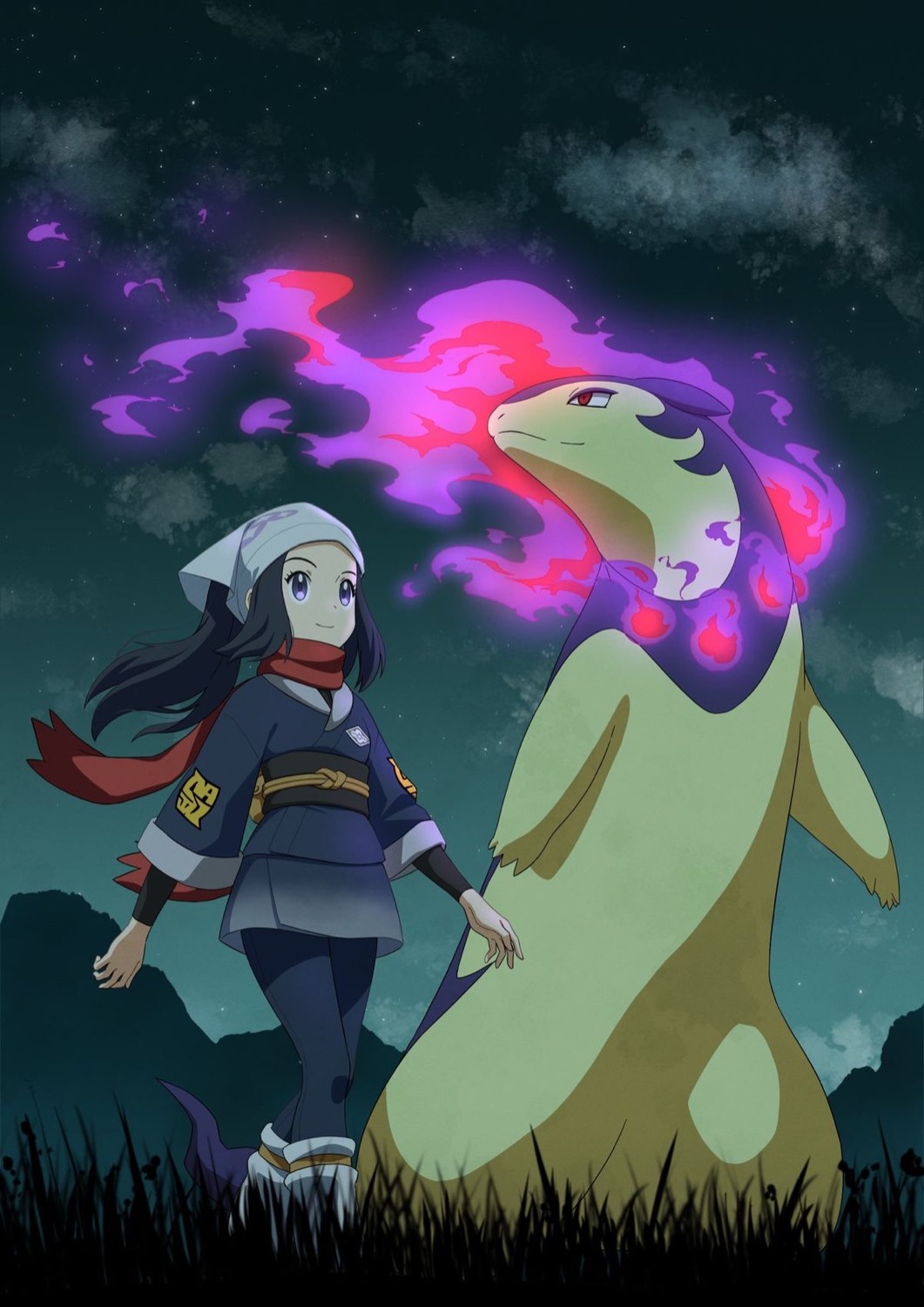 Solve hisuian typhlosion and their trainer out at night jigsaw puzzle ...