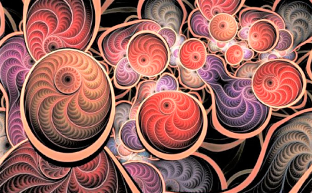 Solve "Swirling Fractal" jigsaw puzzle online with 84 pieces