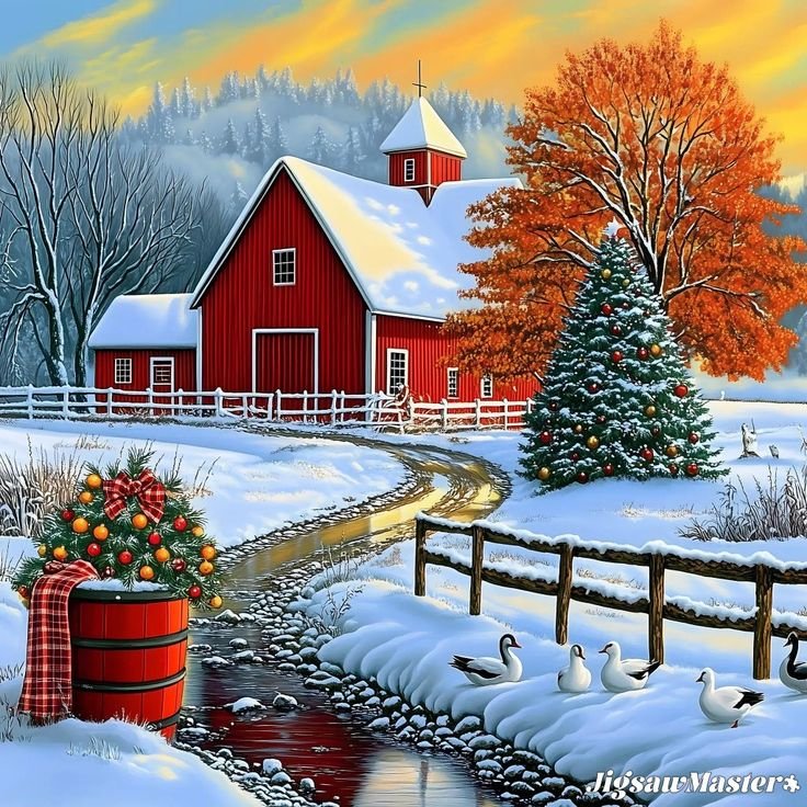 Solve Winter jigsaw puzzle online with 49 pieces