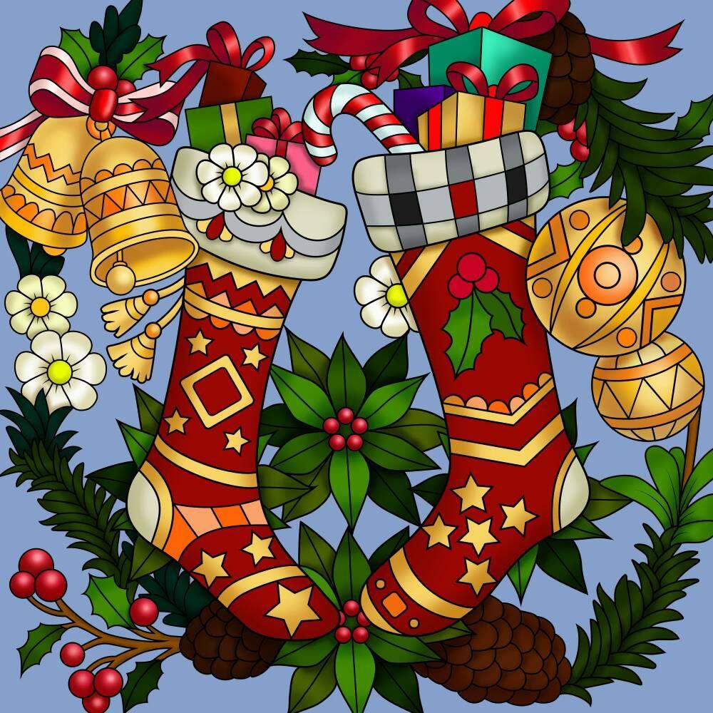 Solve Stockings Were Hung... jigsaw puzzle online with 64 pieces