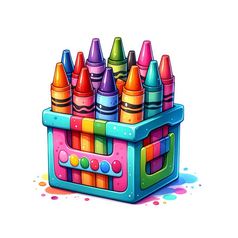 Solve Box of crayons jigsaw puzzle online with 81 pieces