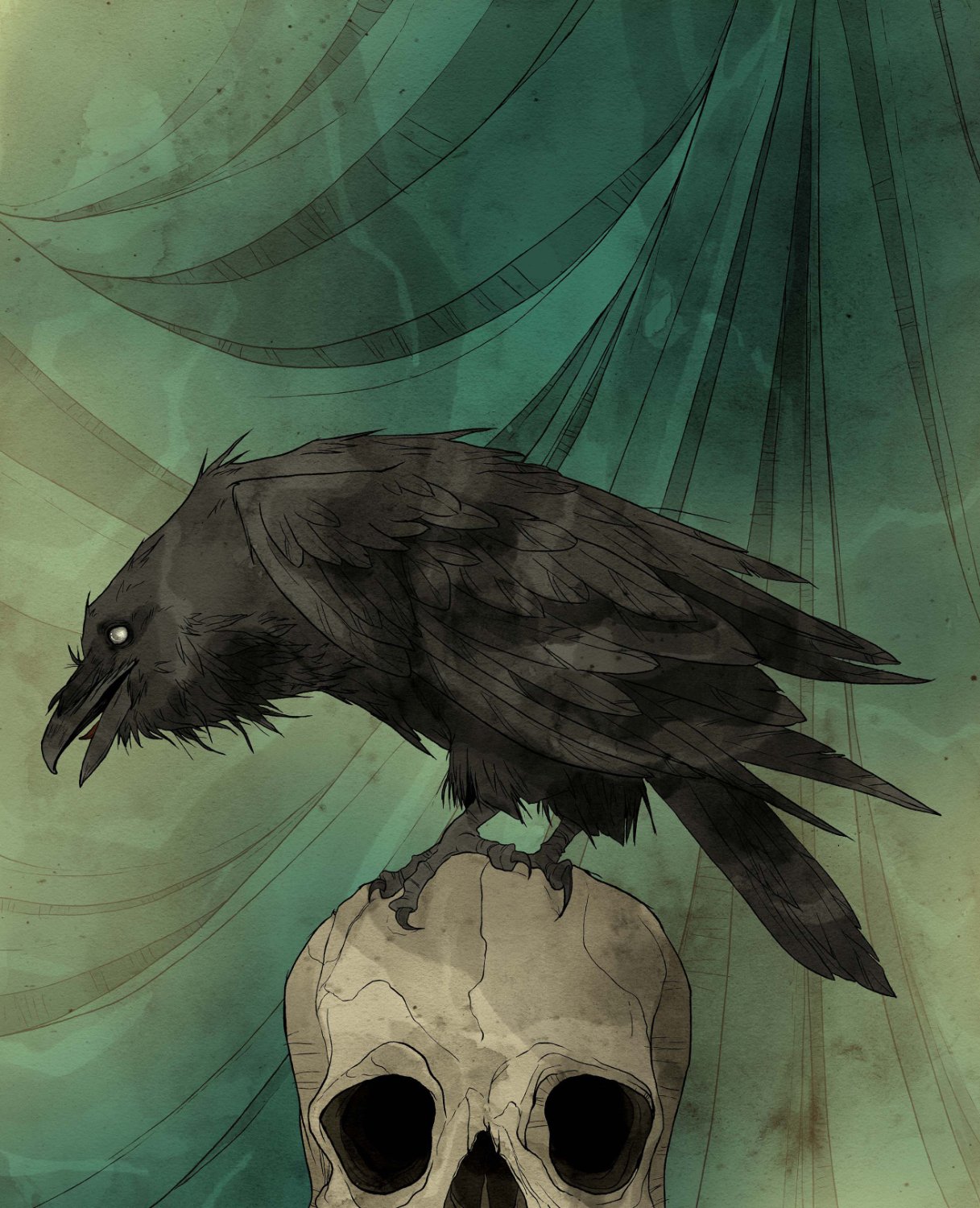 Solve raven jigsaw puzzle online with 154 pieces