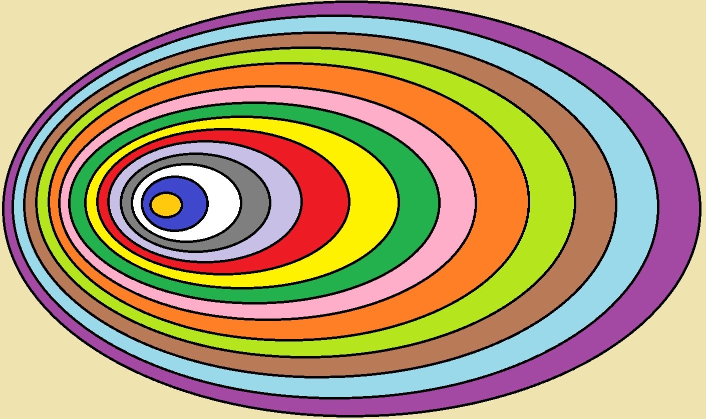 Solve Wobblybear Creations 1559 - (now FREE to own) Concentric ovals (*Pick the puzzle size you ...