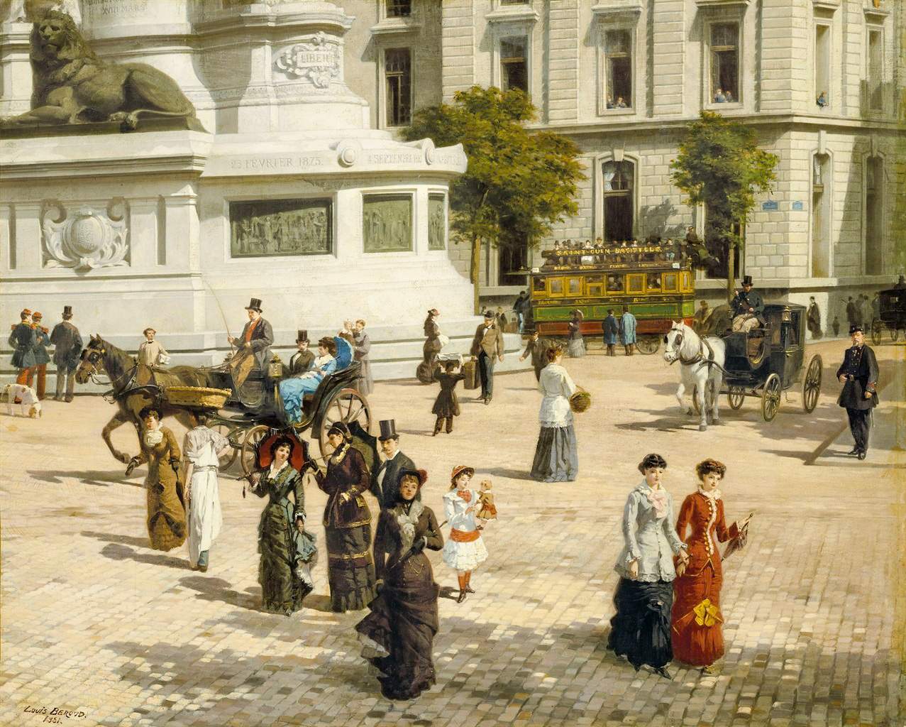 Solve La Place de la République jigsaw puzzle online with 208 pieces