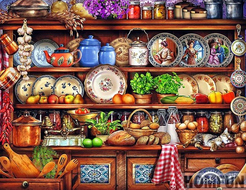 Solve Old Time Dresser jigsaw puzzle online with 108 pieces