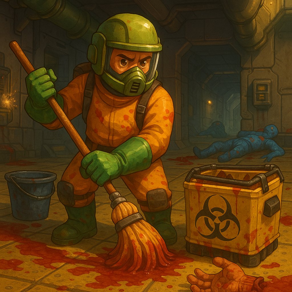 Solve cleaner jigsaw puzzle online with 100 pieces