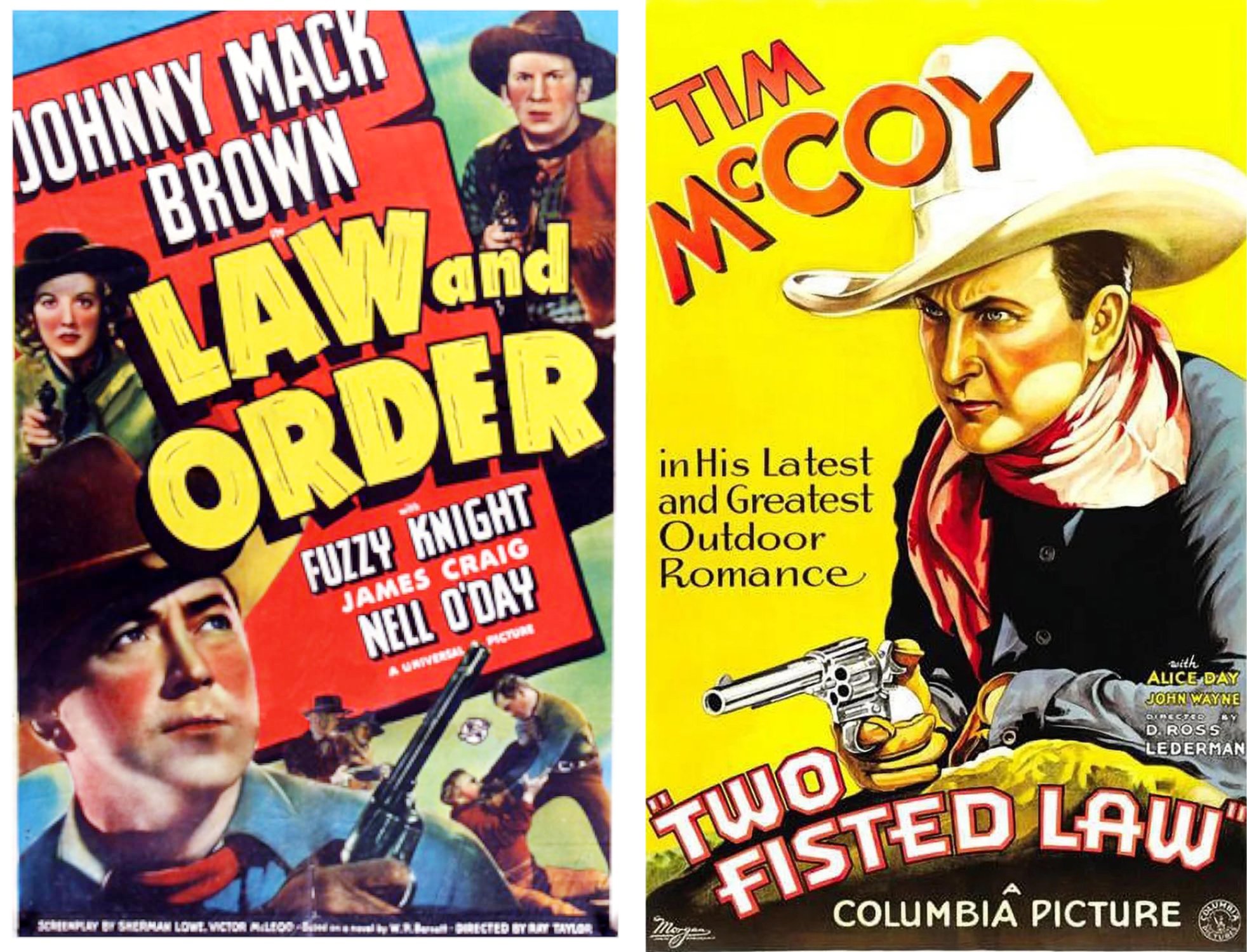 Solve Law and Order ~ 1940 and Two Fisted Law ~ 1932 jigsaw puzzle ...