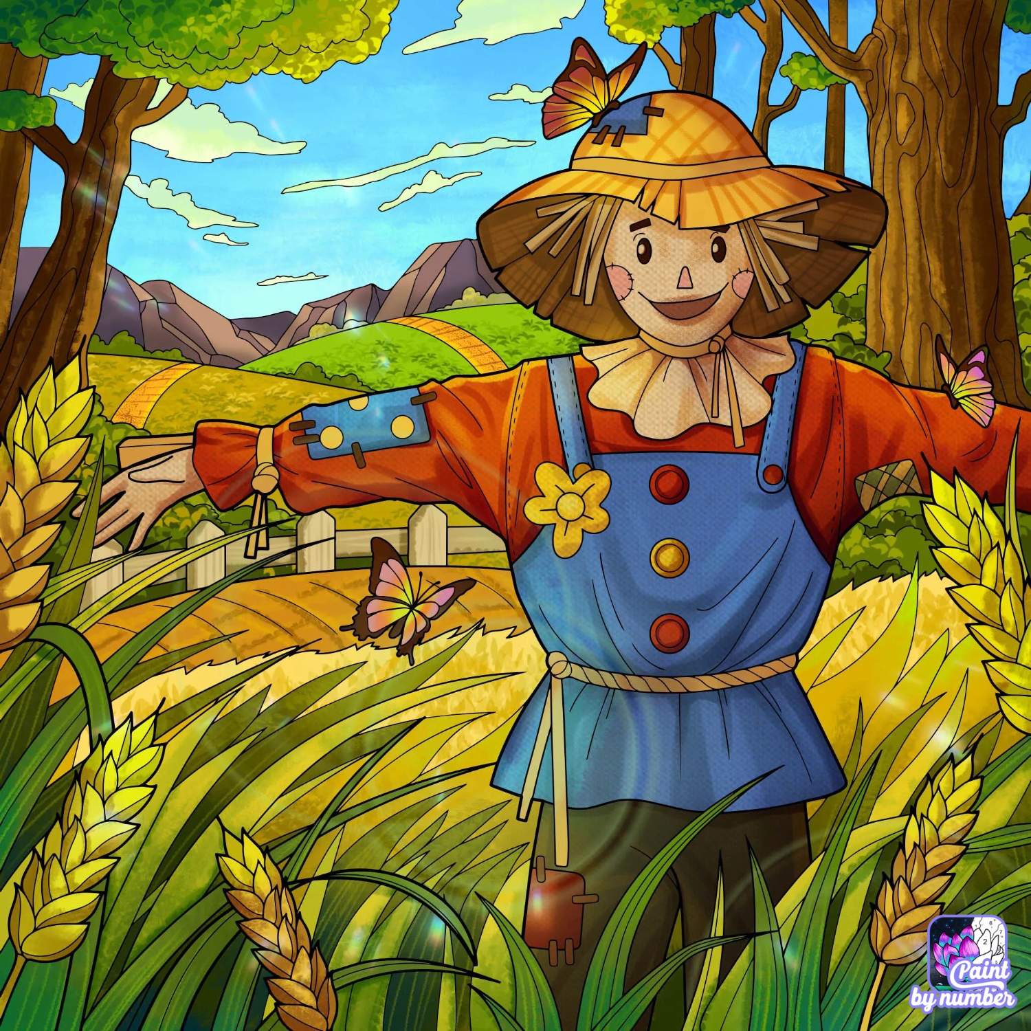 Solve PUZZLE - Scarecrow jigsaw puzzle online with 600 pieces