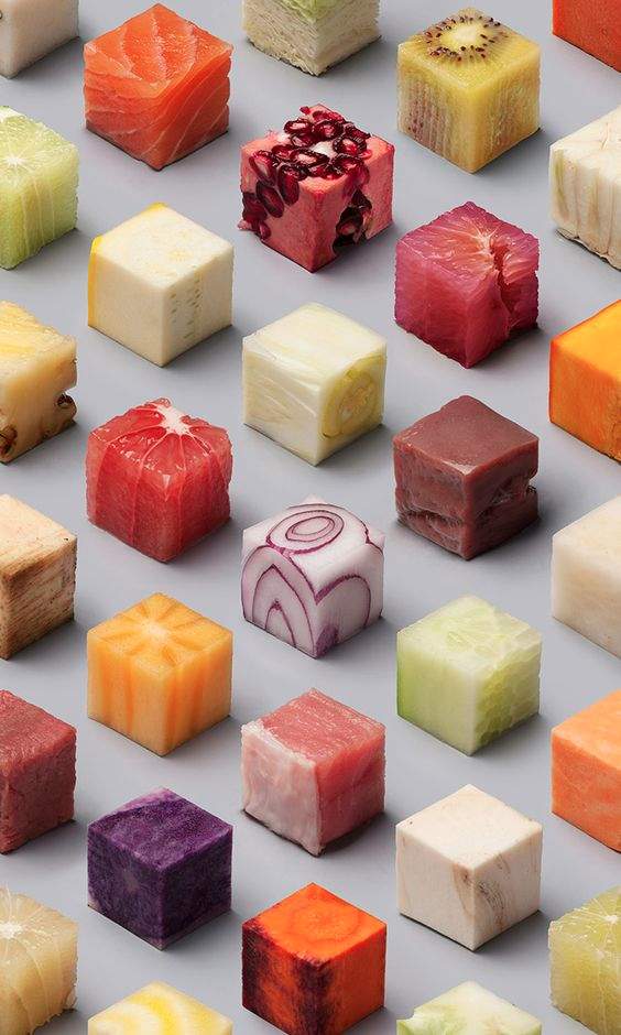 Solve Themes "Square & Rectangular Things " - food cubes jigsaw puzzle ...