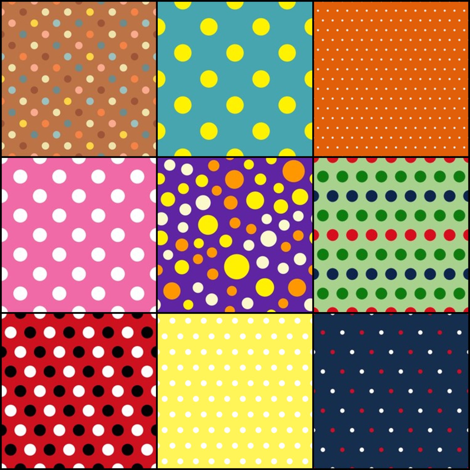 Solve Polka dot patterns 4 jigsaw puzzle online with 225 pieces