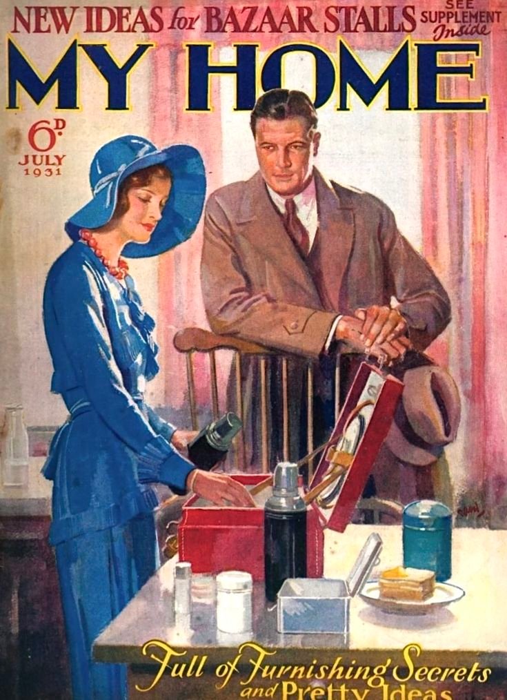 Solve My Home Magazine Cover 1931 jigsaw puzzle online with 96 pieces