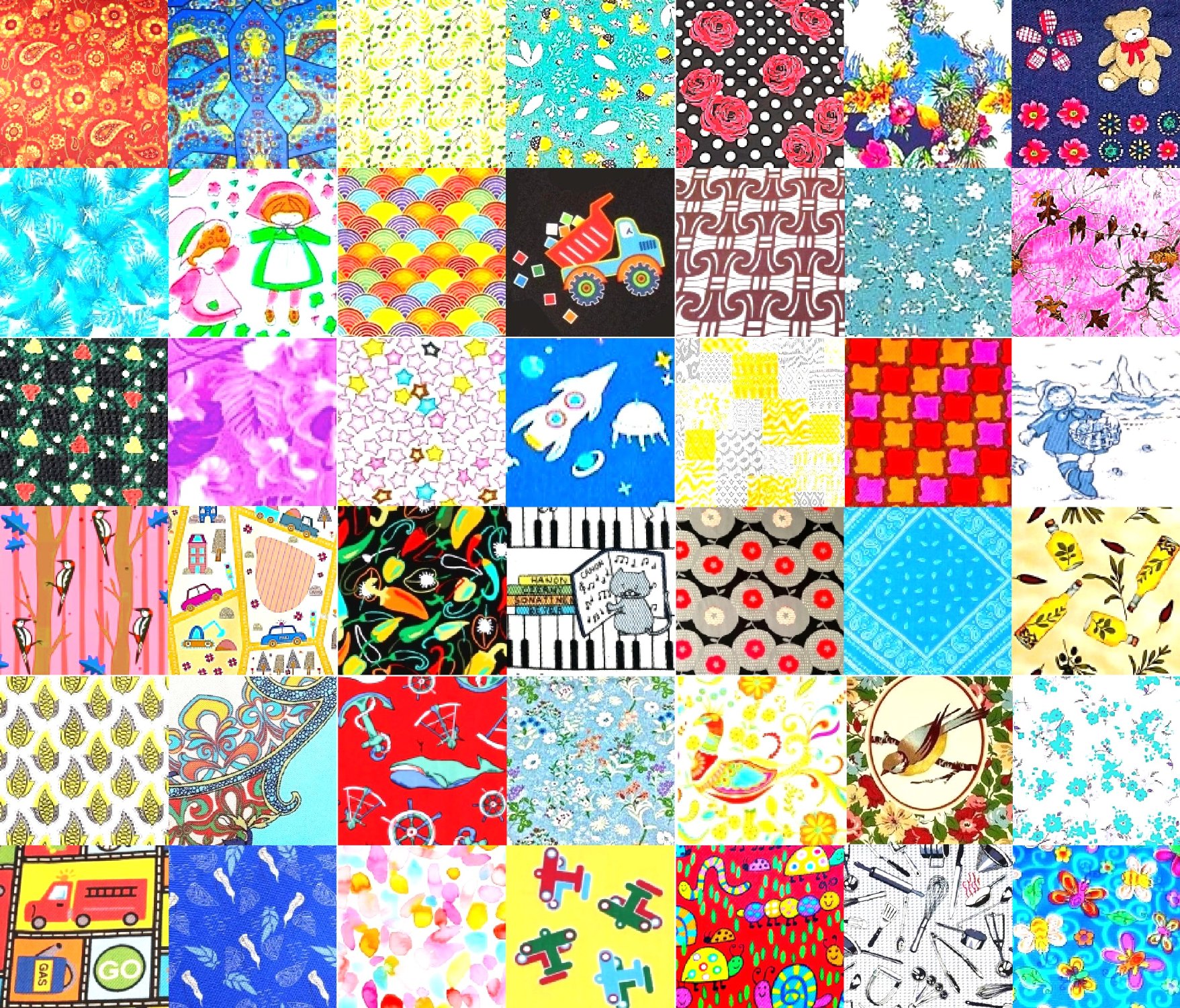 Solve PATCHWORK TWILL 10 jigsaw puzzle online with 255 pieces