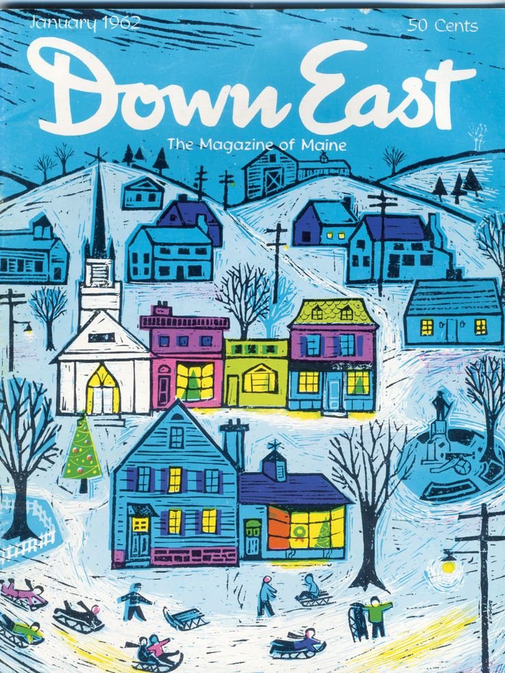 Solve Down East Magazine Cover 1962 jigsaw puzzle online with 108 pieces