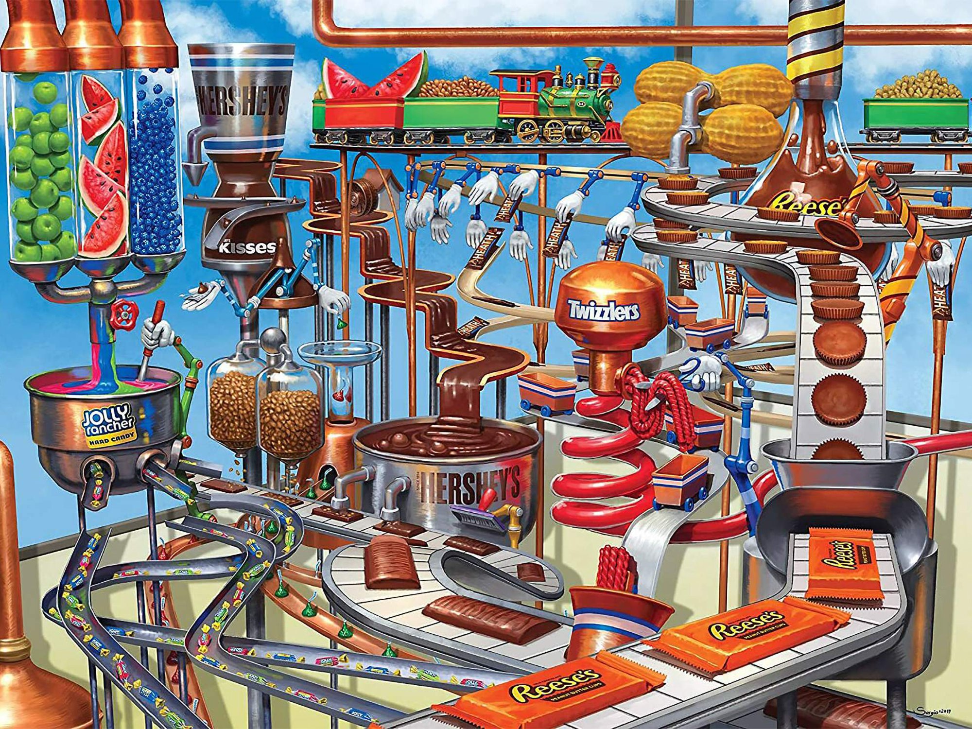 Solve Hershey's Chocolate Factory jigsaw puzzle online with 352 pieces