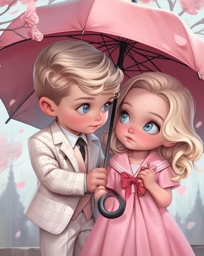 Solve Sharing my umbrella jigsaw puzzle online with 154 pieces